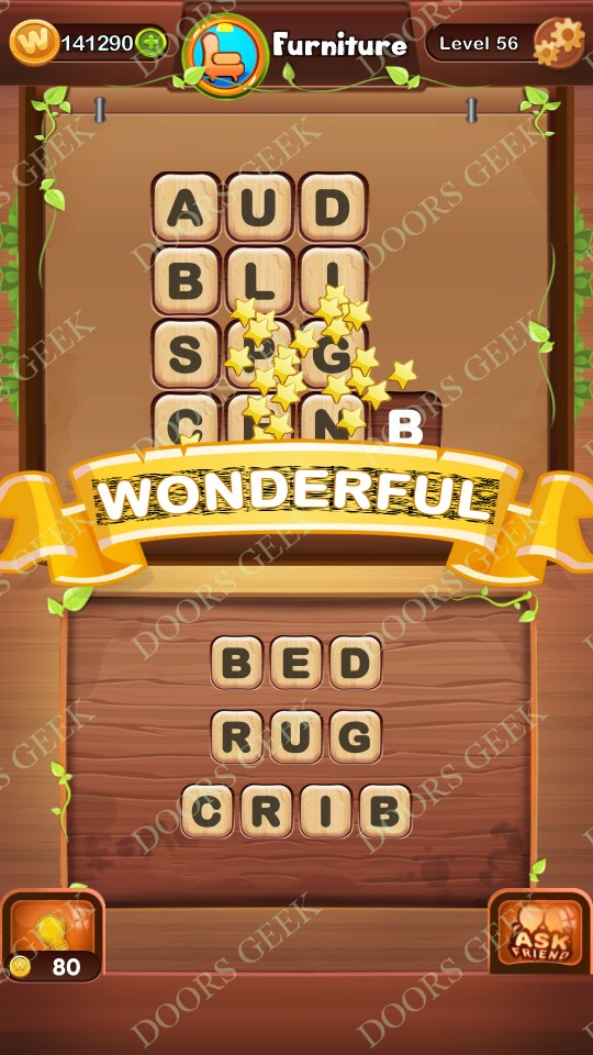 Word Bright Level 56 Answers ~ Doors Geek