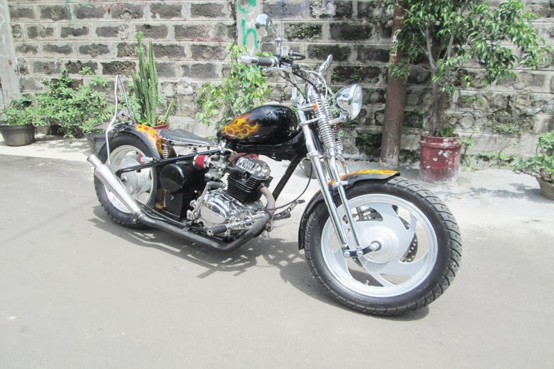 Gambar Modifikasi Honda GL100 Gaya Chopper Terbaru 2014 | Motor Holic