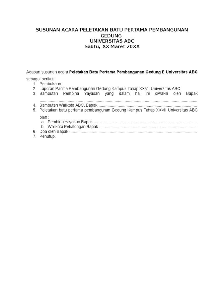 susunan acara lamaran - wood scribd indo