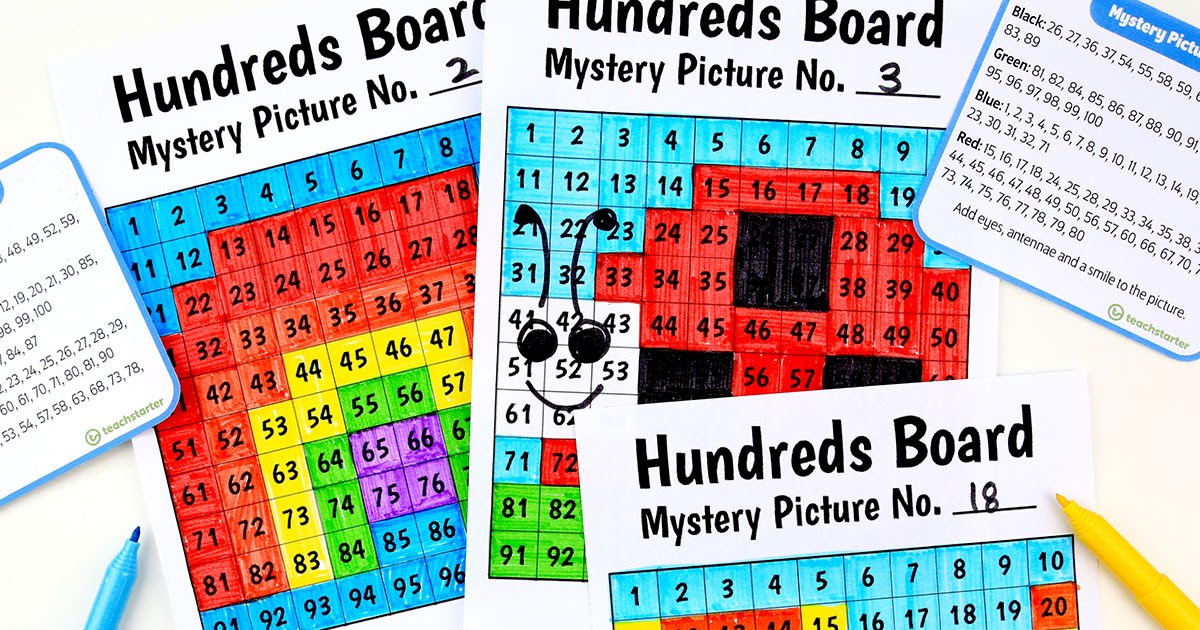 10+ Ways to Learn Numbers with a Hundreds Board - Teacher Types