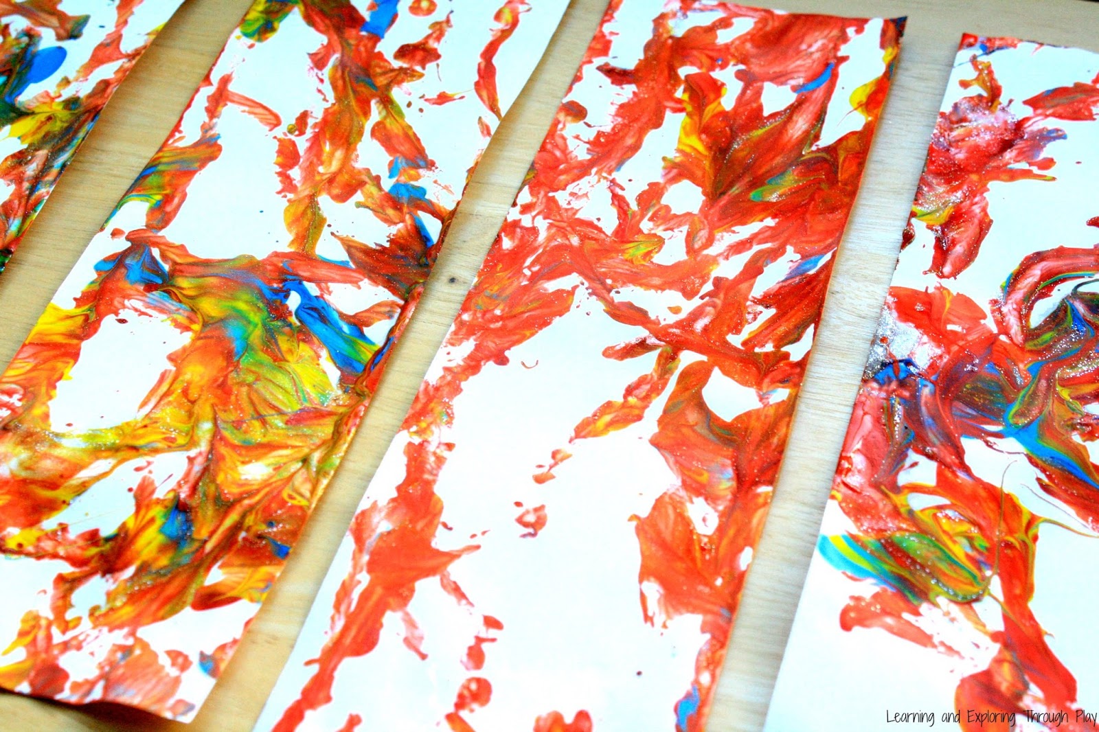 Learning and Exploring Through Play: Easter Shake Process Art