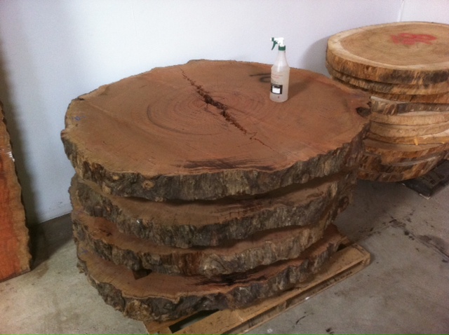 Tropical Exotic Hardwoods: Just in, Bubinga end-cut round slabs!...