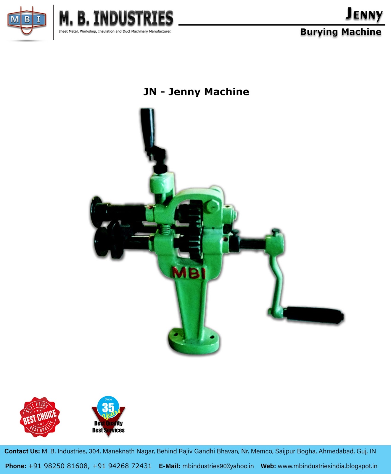 Jenny or Burying Machine