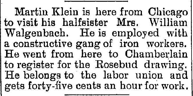 Klein Family History: Conrad Martin Klein Jr.