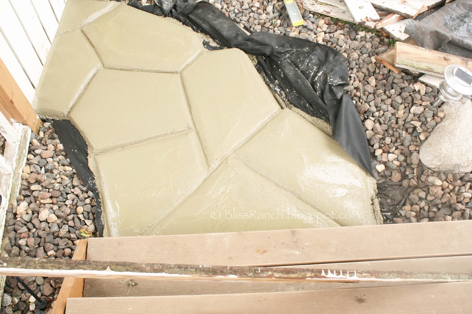 Bliss Ranch: Stone-Look Concrete Walkway