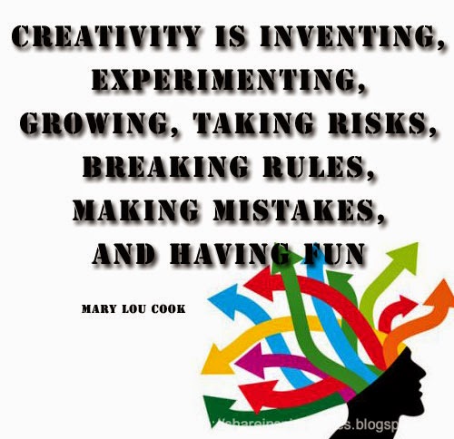 Creativity is inventing, experimenting, growing, taking risks, breaking ...