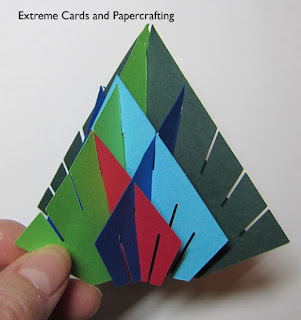 Sliceform Christmas Tree with Angled Slices