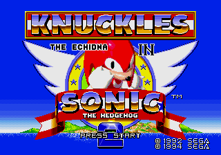 Sonic 3 Unlocked: Knuckles in Sonic 2: special stage sprites