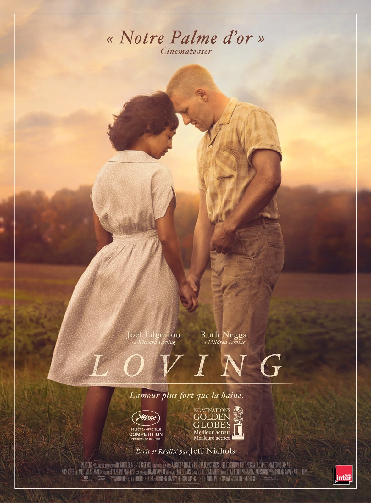 CINEROCK07 - Le blog ciné de Roland: LOVING de Jeff NICHOLS (USA-2016)