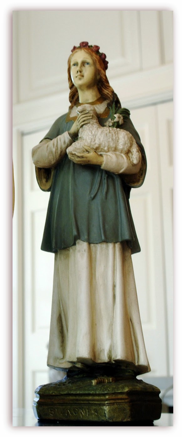 The Saint Painter : St. Agnes-Patron Saint of Young Girls, Innocence ...