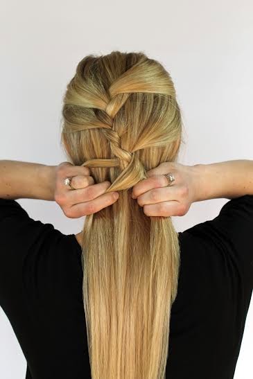 Britany Marshall Beauty: How to do a half up "half french braid"