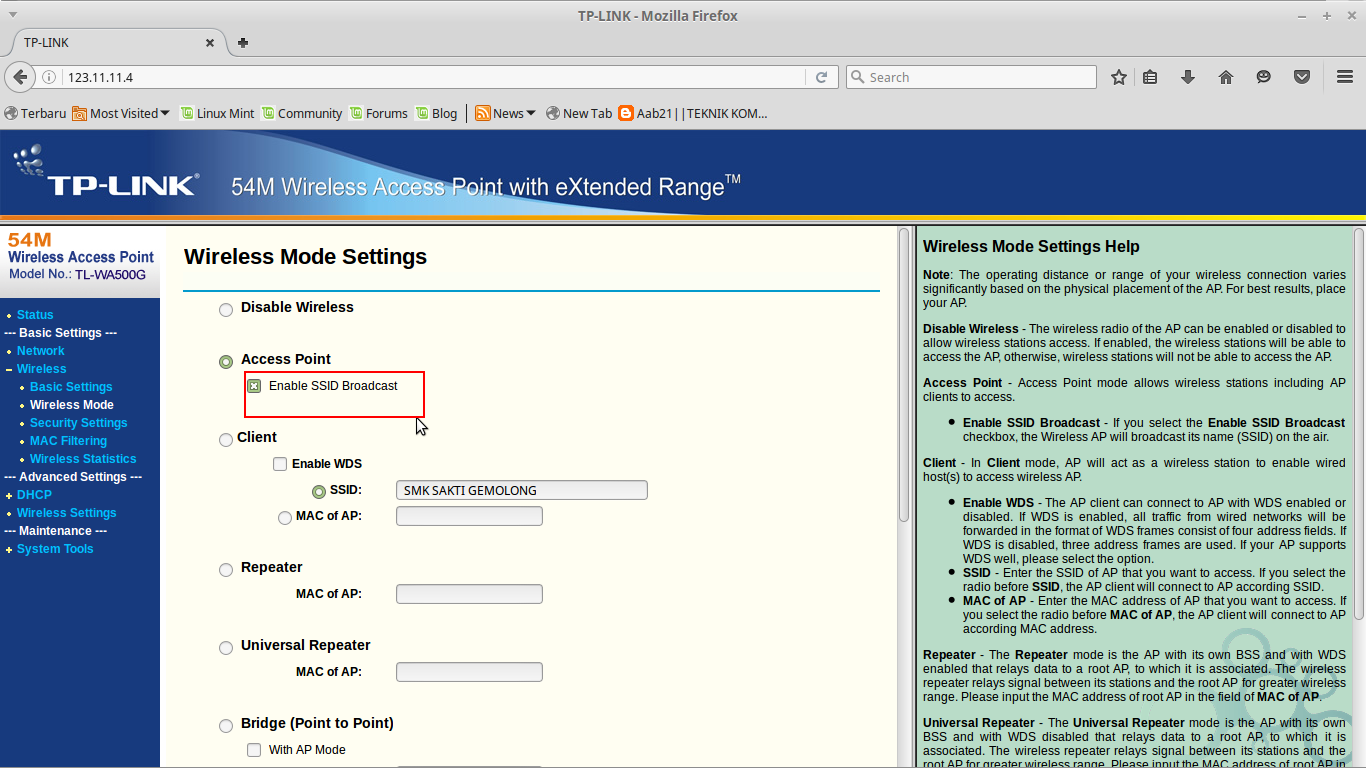 Cara Setting Access Point Menggunakan TP-Link - Puji Rahayu
