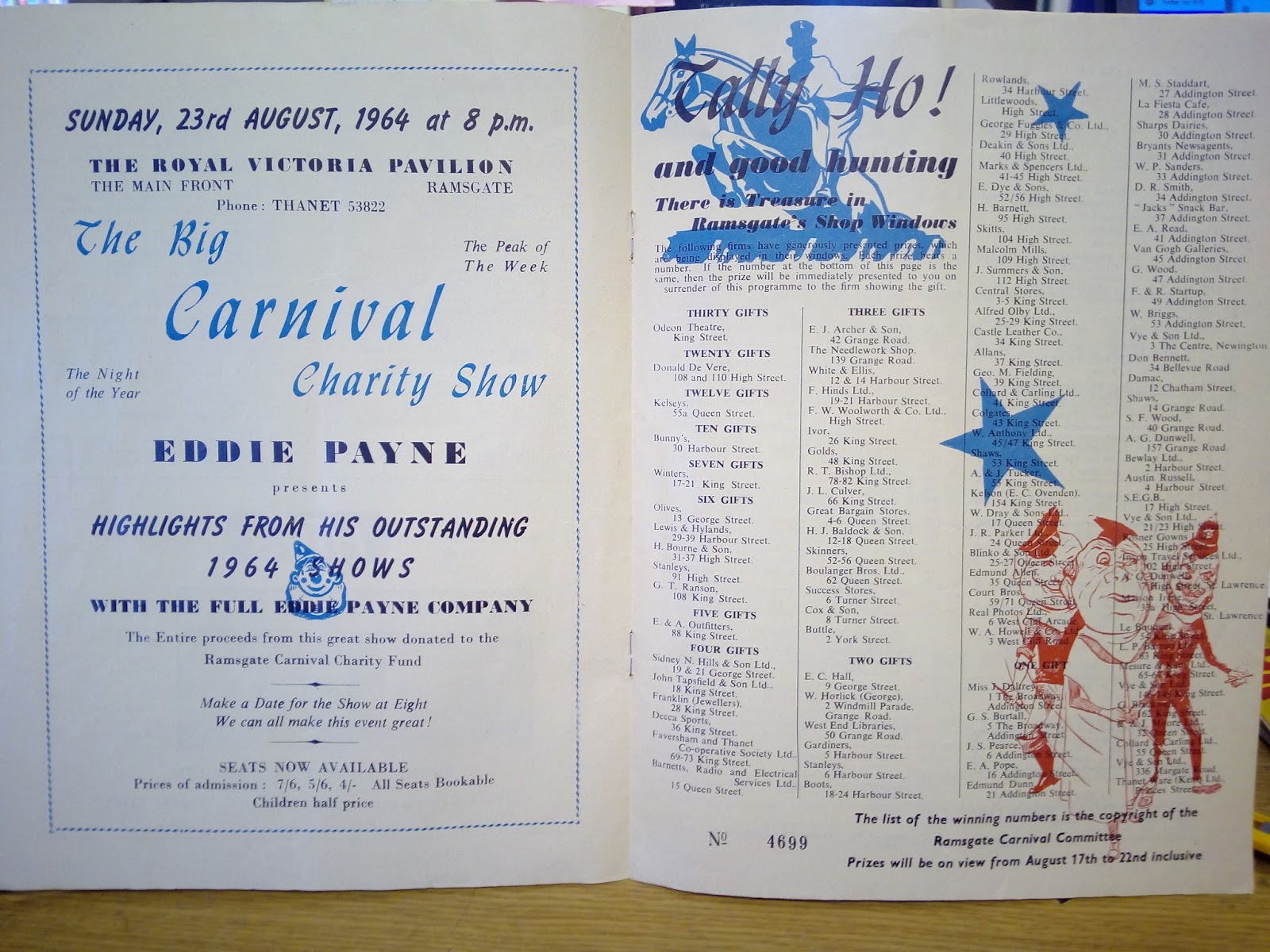 thanetonline: Ramsgate Carnival program for 1968, some photos of the ...