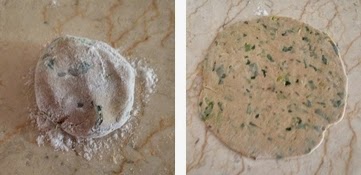 Spring Onion Roti ~ Hare pyaaz ki Roti ~ Indian wheat and spring onion ...