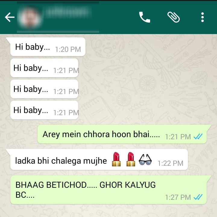 Social Media: Funny Chats on WhatsApp Hindi / Urdu