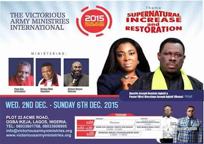 The Victorious Army Ministries Intl. presents Bethel Victory Convention