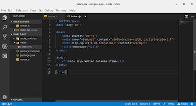 Membuat App Sederhana Mengunakan Nodejs dan Express - Maulana Efendi