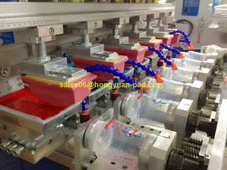 silk screen printing machine: 6color rotary pad printing machine with ...