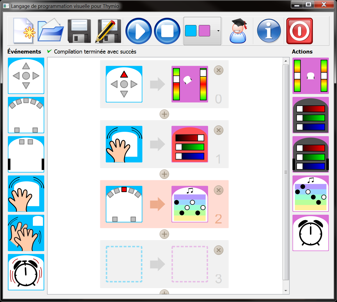 Ateliers des algorithmes jusqu'à Thymio: Robotique