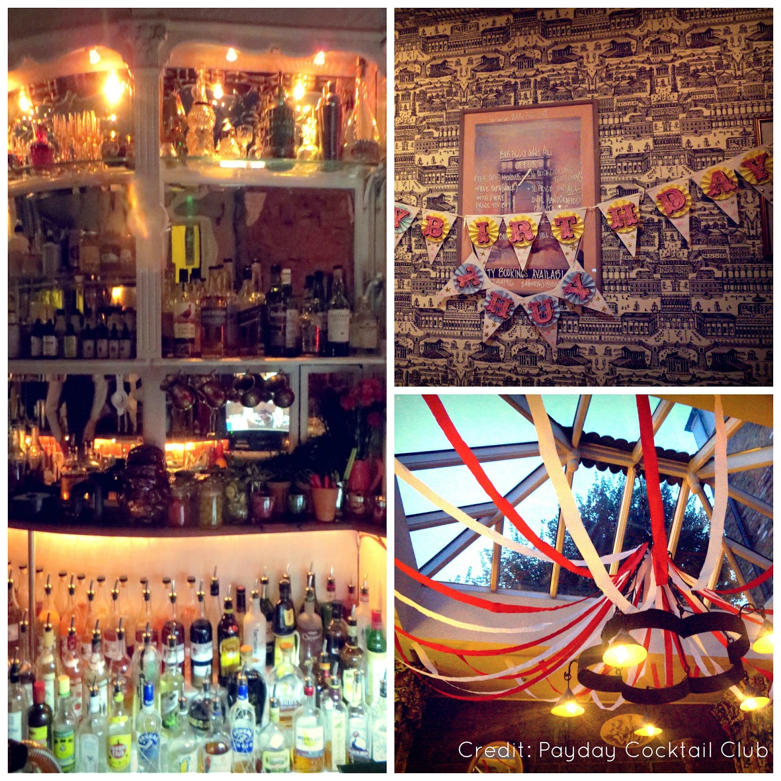 The Payday Cocktail Club: My 30th birthday party at Bar 366 Clapham