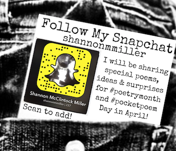 The Library Voice: A Little Snapchat For Poetry Month....And All Year ...
