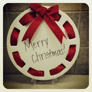 Connoisseur of Creativity: Goodwill find - write-on plate with ribbon!