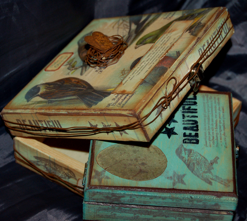 Zuzu's Petals 'n' Stuff: Bird boxes: for calico Crafts