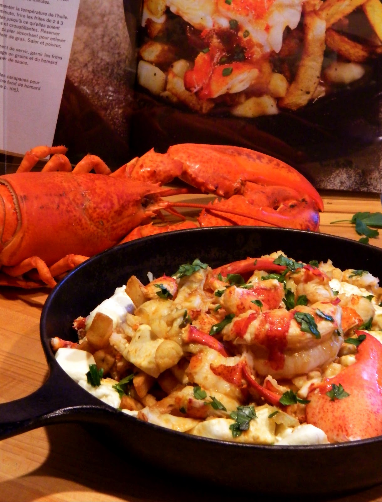 Madame Anne aux fourneaux: Poutine de homard de Chuck Hughes