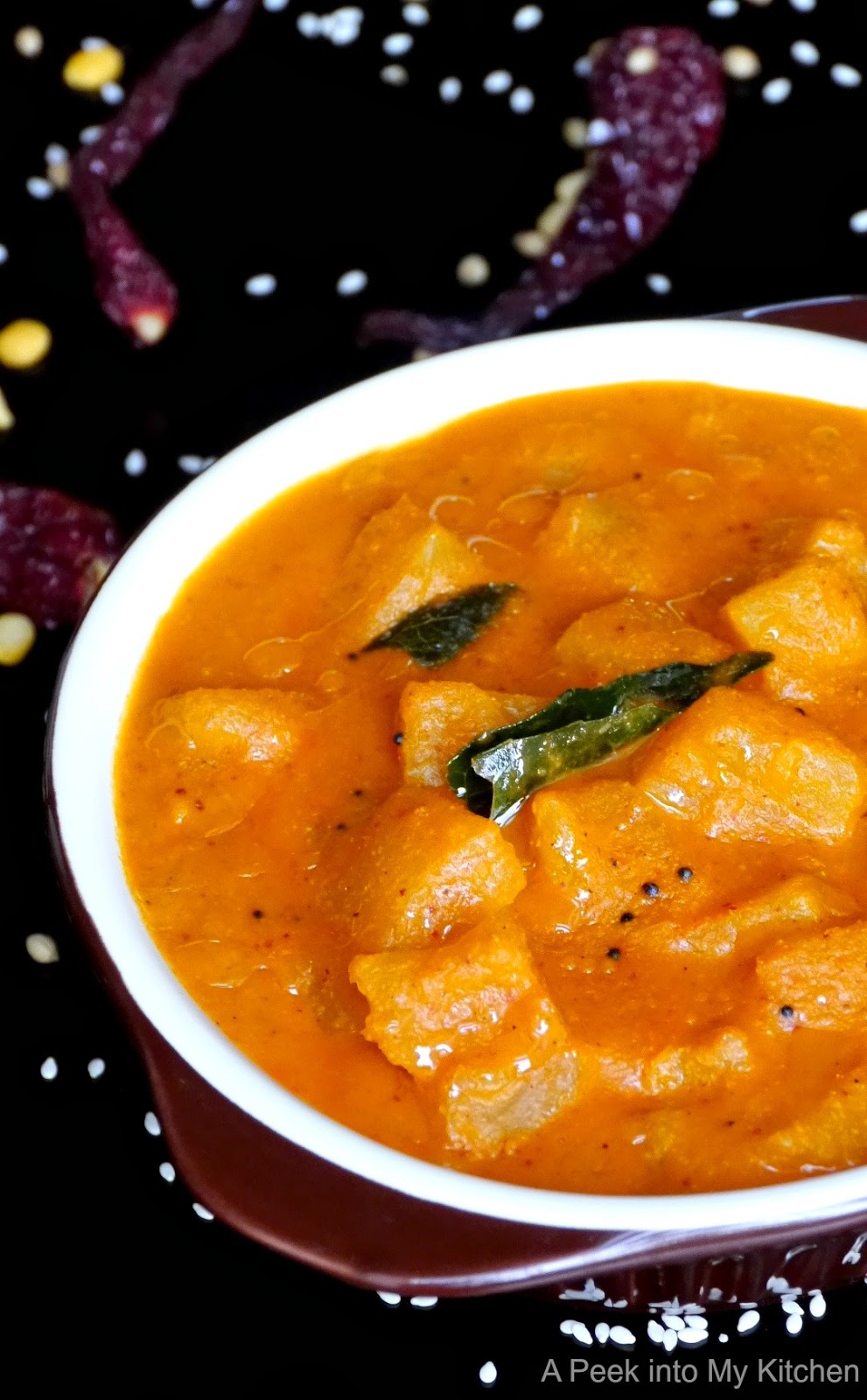 A Peek into My Kitchen: Pineapple Gojju ~ Day 41