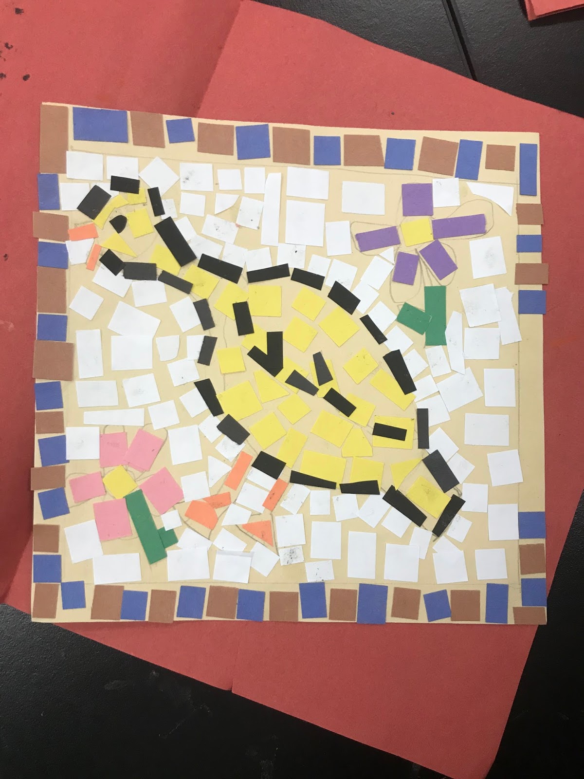 Art Class with Miss Voron: 3rd Grade: Roman Bird Mosaics!
