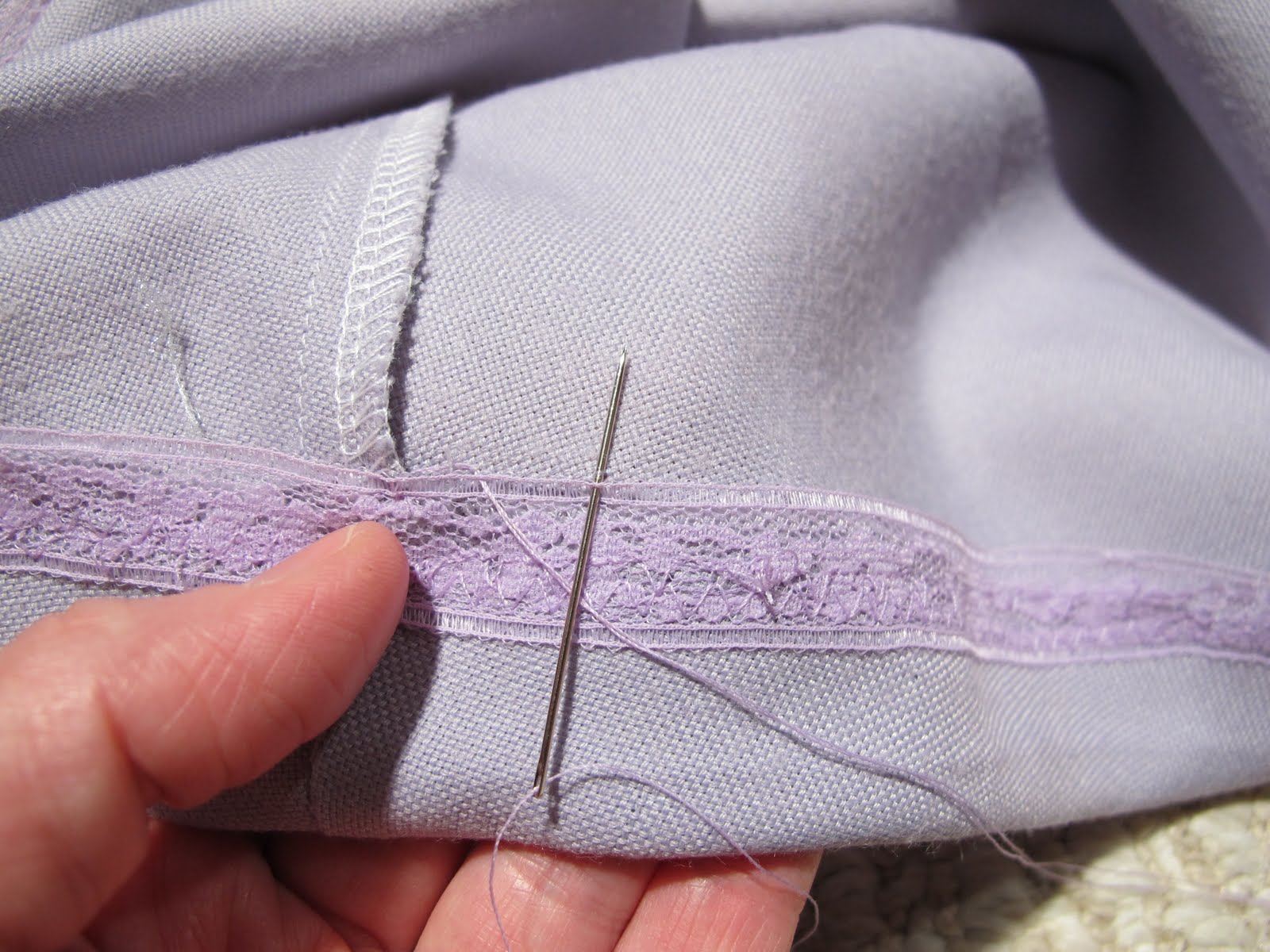 Vintage Girl: Learning from a master and a blind hem stitch