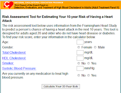 Medical Megamania: Framingham Risk score for Heart Attack