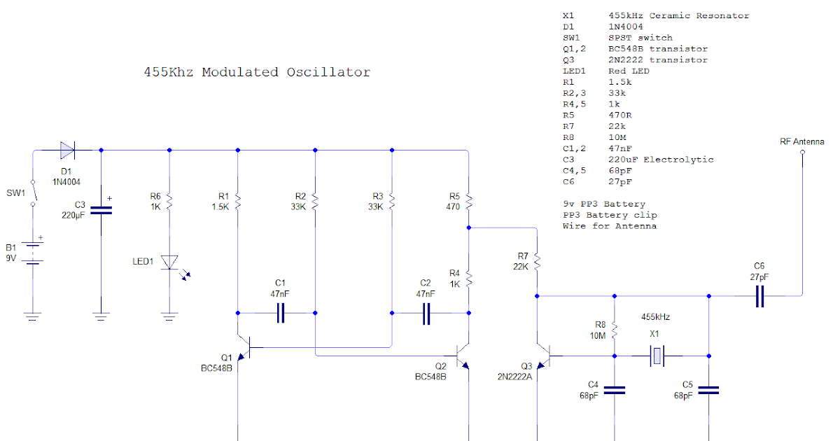 Electronics: 455kHz IF Signal Generator with AM Modulation