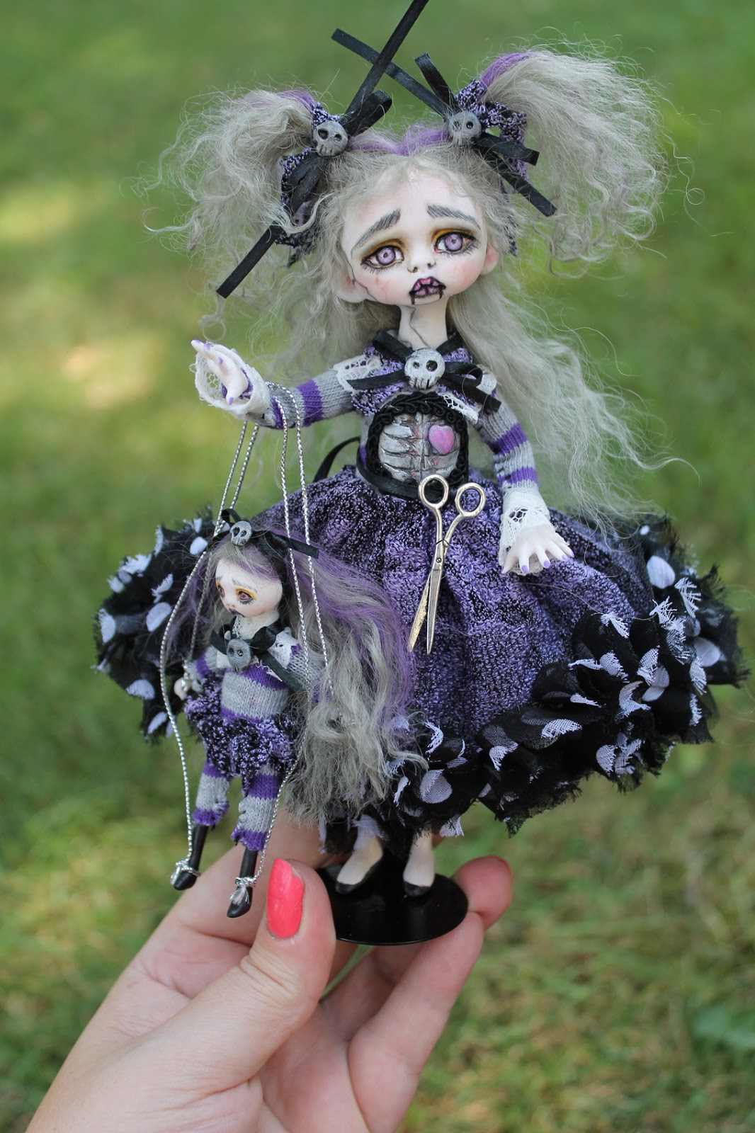 Anne Marie Gibbons Lil' Poes OOAK goth dolls and monsters.: No more ...