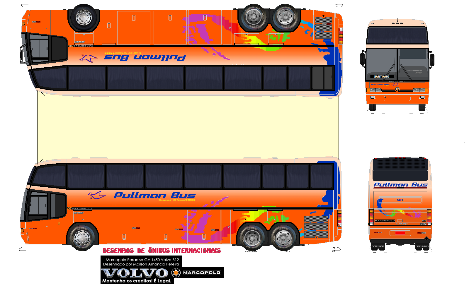 Sejam Bem Vindos ao meu Blog!!!: MARCOPOLO PARADISO GV 1450 PULLMAN BUS ...