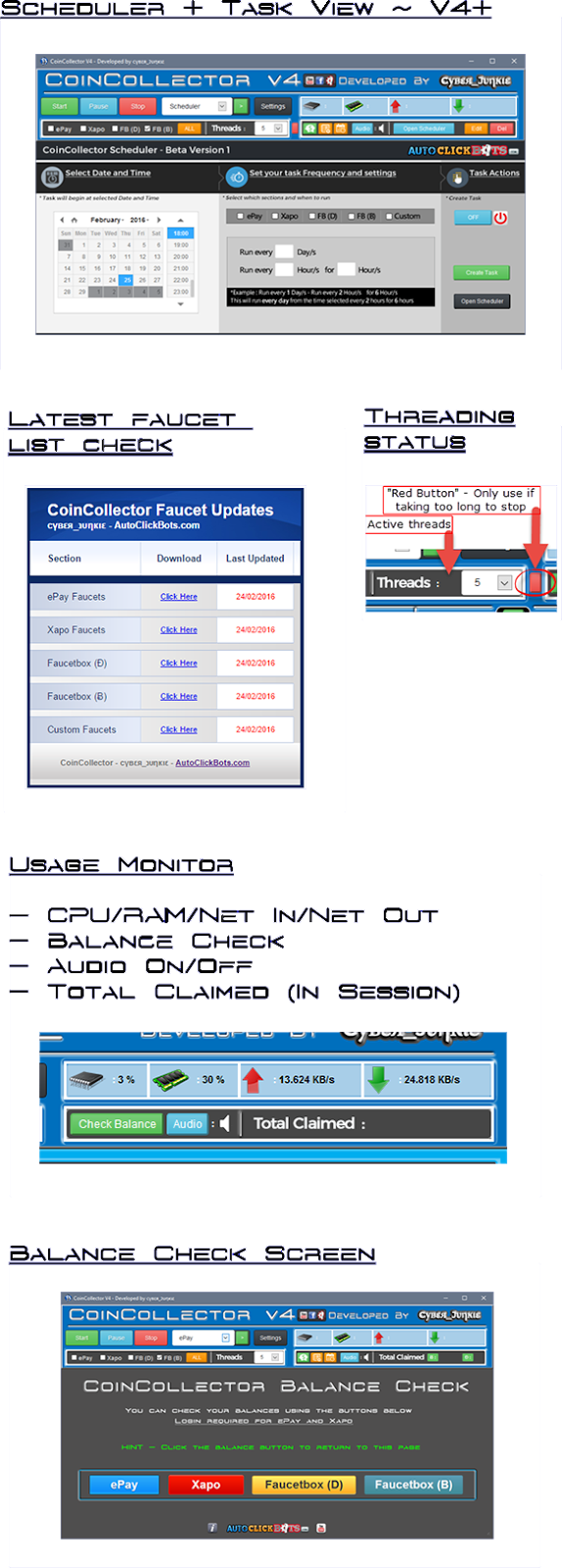 CoinCollector V4 - [Multi Faucet Bot] - CMania