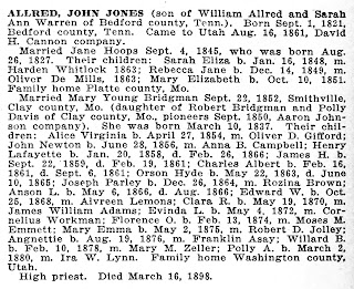 Photo For You Ebay Store: ggg grandfather John Jones Allred and wife ...