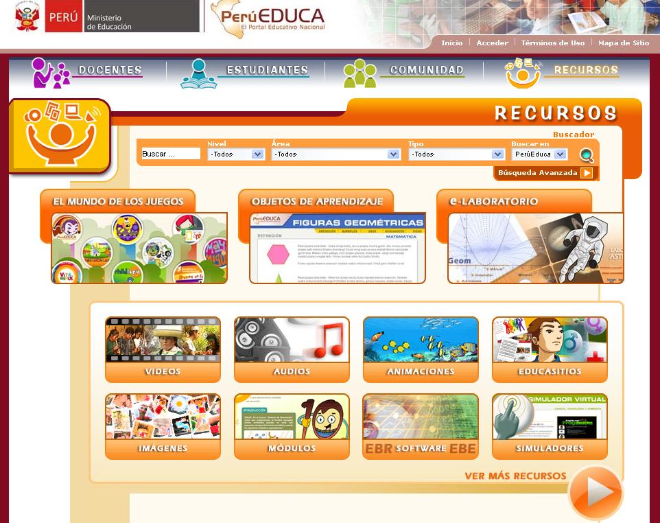 Aprendo en la web: Portal educativo Perú Educa