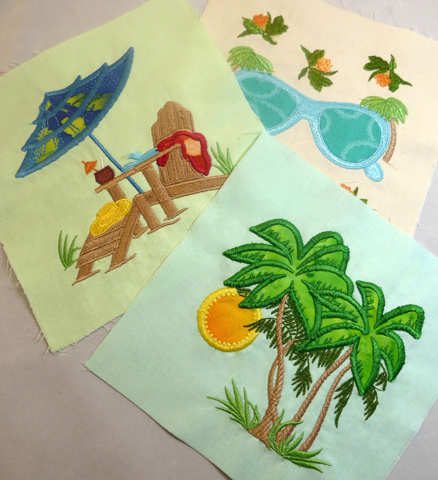 Pink Panoply: Tropical Wall Hanging - Anita Goodesign "Life's a Beach ...