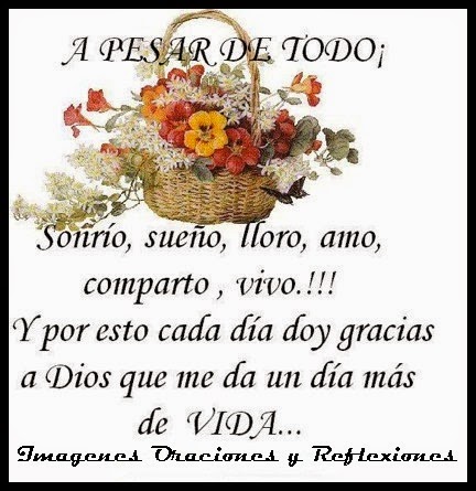 Imagenes Oraciones y Reflexiones: A pesar de Todo..