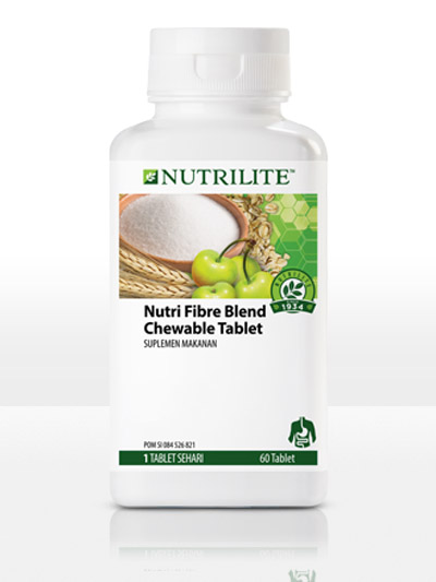 Nutri Fibre Blend Chewable Tablets suplemen yang bagus untuk kesehatan ...