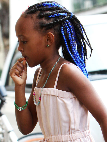 Little Girls Hairdos: Colored Kids Hair Extension