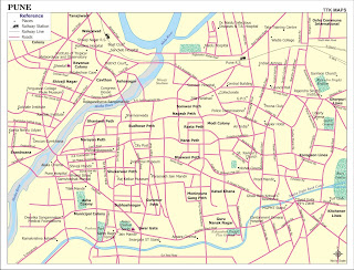 India in Maps : Pune City Map