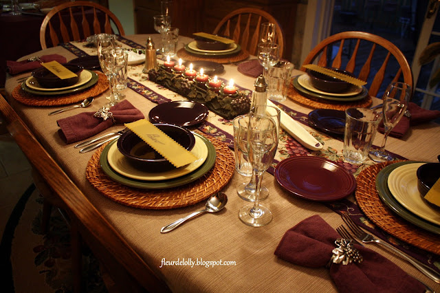 Fleur de Lolly: Sunday Night Italian Feast Table Setting