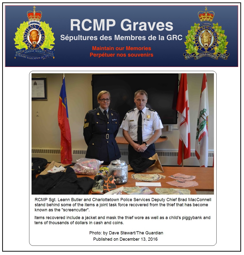 RCMP/GRC Grave Discovery & Information Website: www.rcmpgraves.com ...