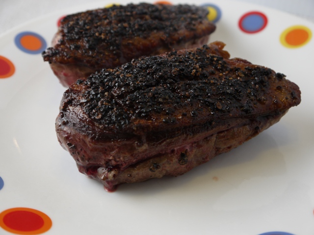Clockwatching Tart: Duck Breast with Blueberry Sauce