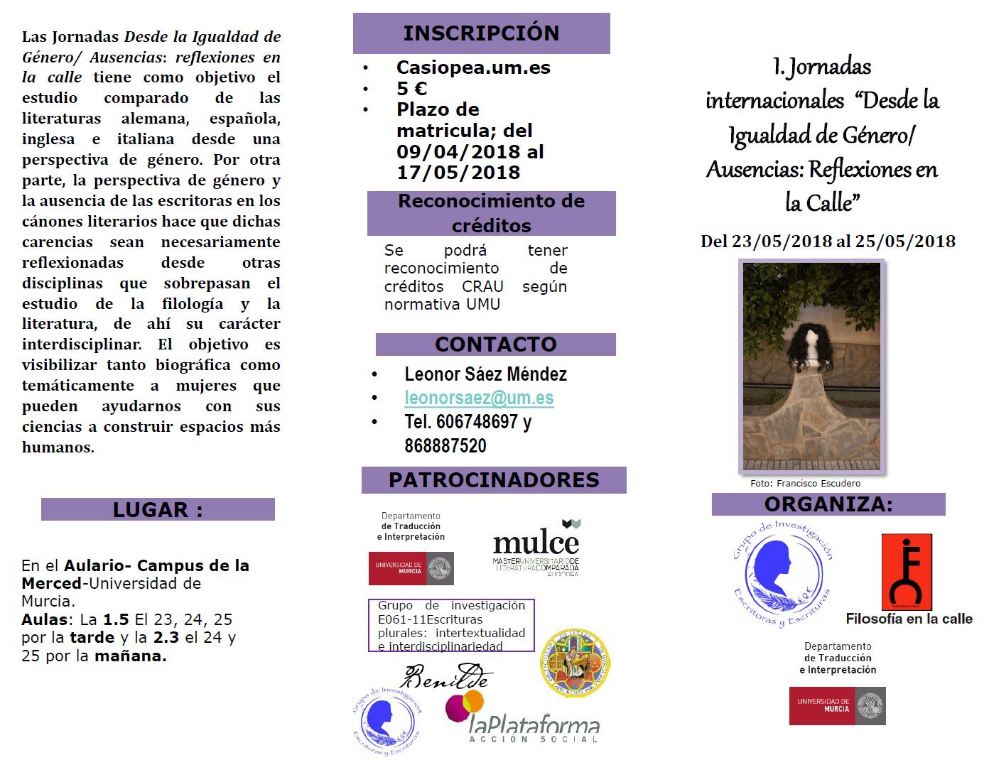 Blogueando Por La Nebri Jornadas Internacionales Desde La Igualdad De Género Ausencias