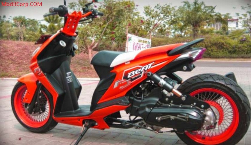39+ Modif Motor Beat Warna Merah Lengkap - Trektrekku44