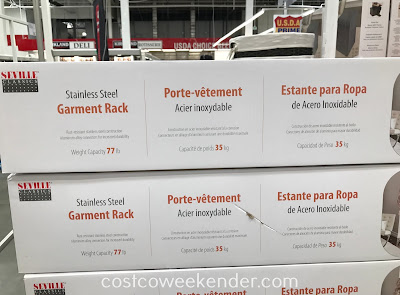 Seville Classics Stainless Steel Garment Rack | Costco Weekender