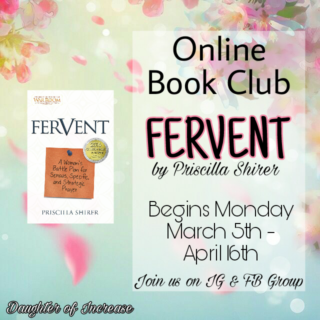 DOI Book Club - Fervent by Priscilla Shirer